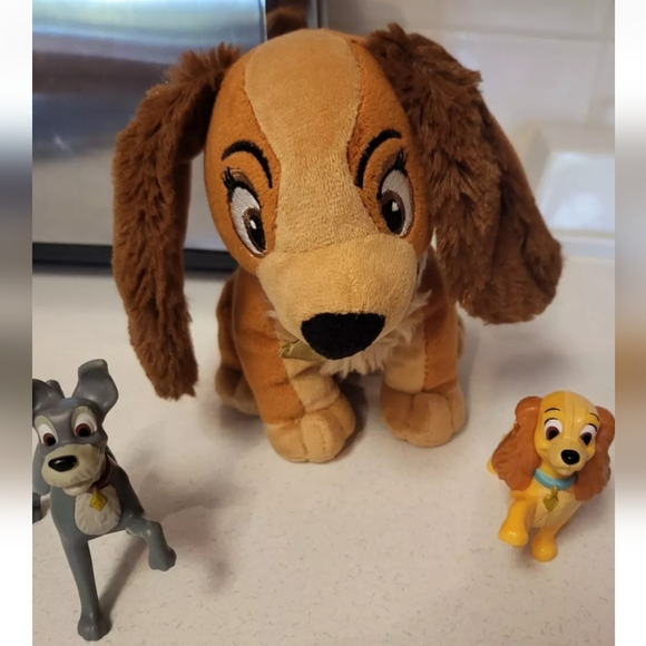 Disney | Toys | Disney Lady And The Tramp Plush And Toy Figures Lot ...